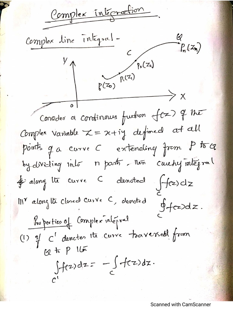 Complex Integration | PDF