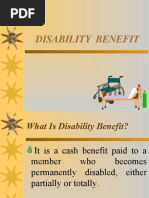 SSS Disability Benefits Overview | PDF | Identity Document | Pension