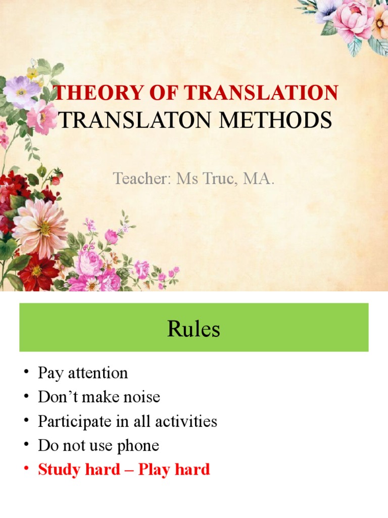 Unit 3 - Methods of Translation | PDF | Translations | Human Communication