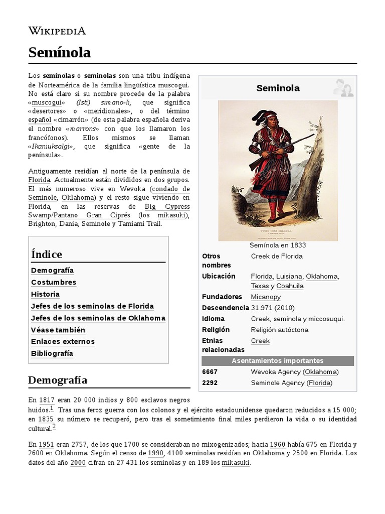 Semínola | PDF | Seminola | Oklahoma