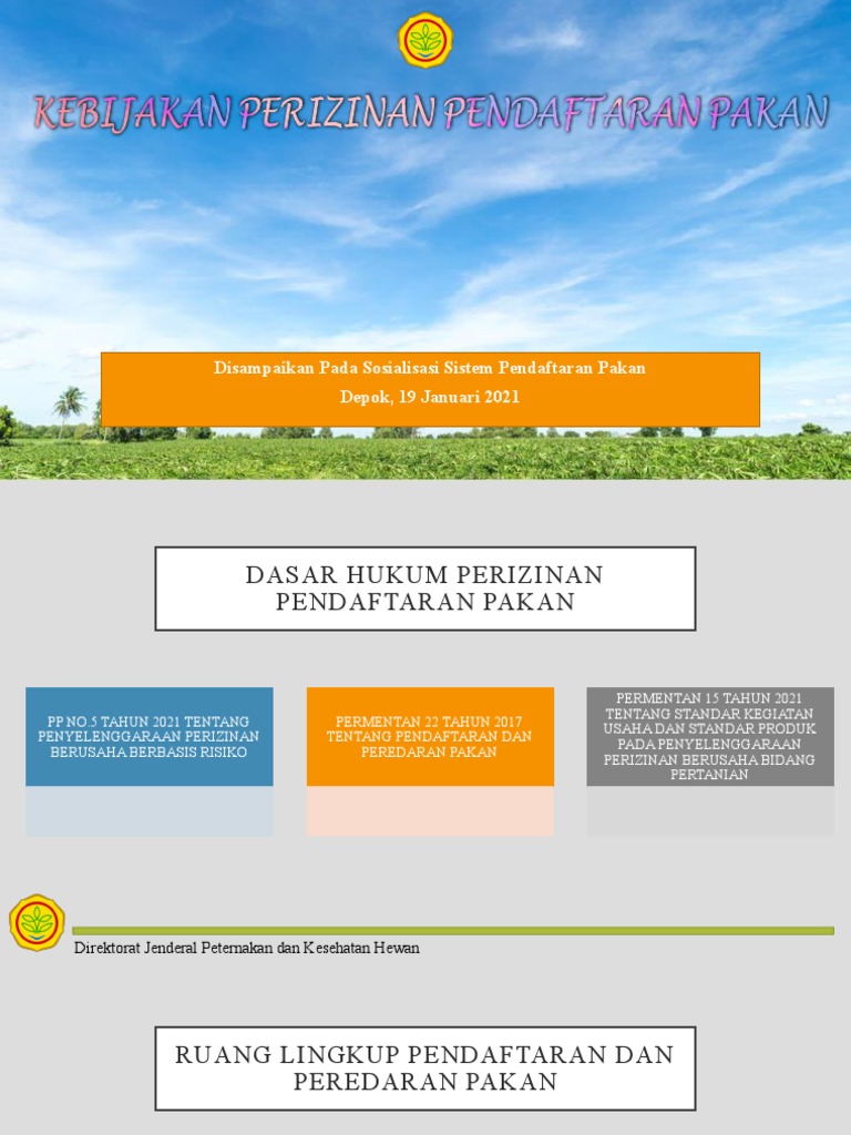 Pendaftaran dan Label Pakan Ternak | PDF