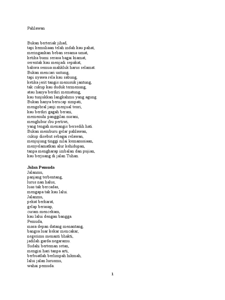 Puisi Untuk Negeri | PDF | Puisi