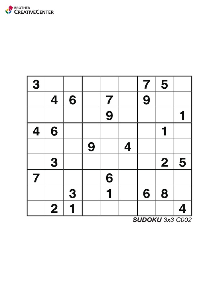 Sudoku 3x3 c002 1 en | PDF