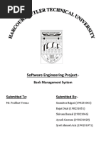 Srs For Bank Management System | PDF | Software Testing | Online Banking