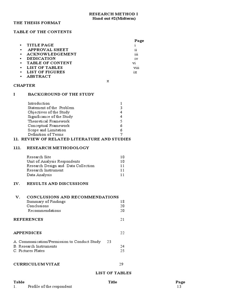 Thesis Format | PDF | Quantitative Research | Knowledge