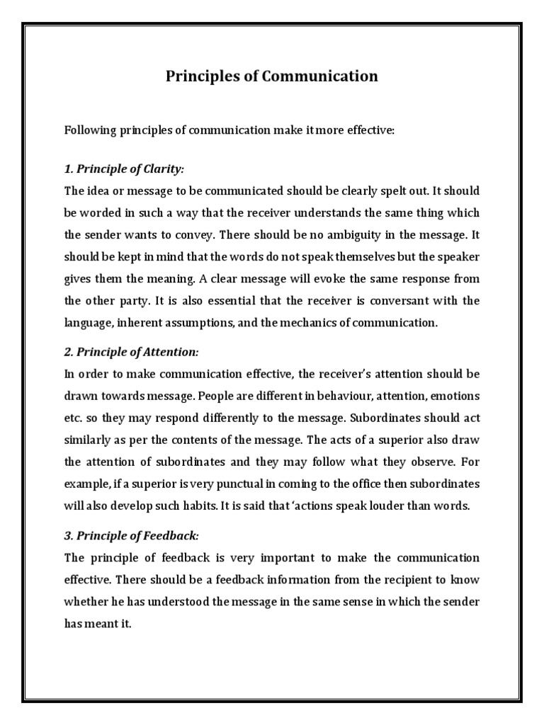 Principles of Communication-Ok | PDF | Communication | Information