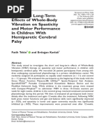 Motion Sensitivity Test | PDF | Vertigo | Clinical Medicine