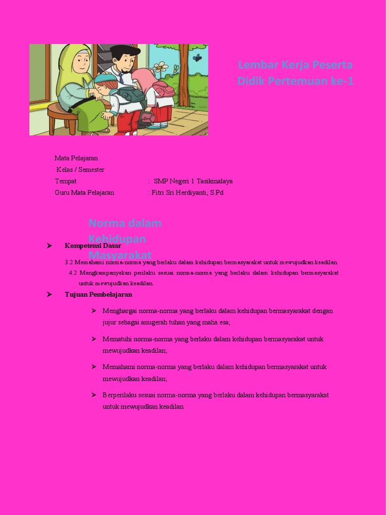 Norma dalam Kehidupan Masyarakat Kelas 5 | PDF | Gaya Hidup