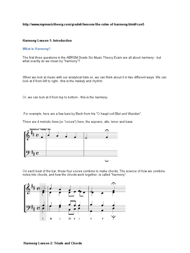 Understanding Harmony in Music Theory | PDF | Chord (Music) | Harmony