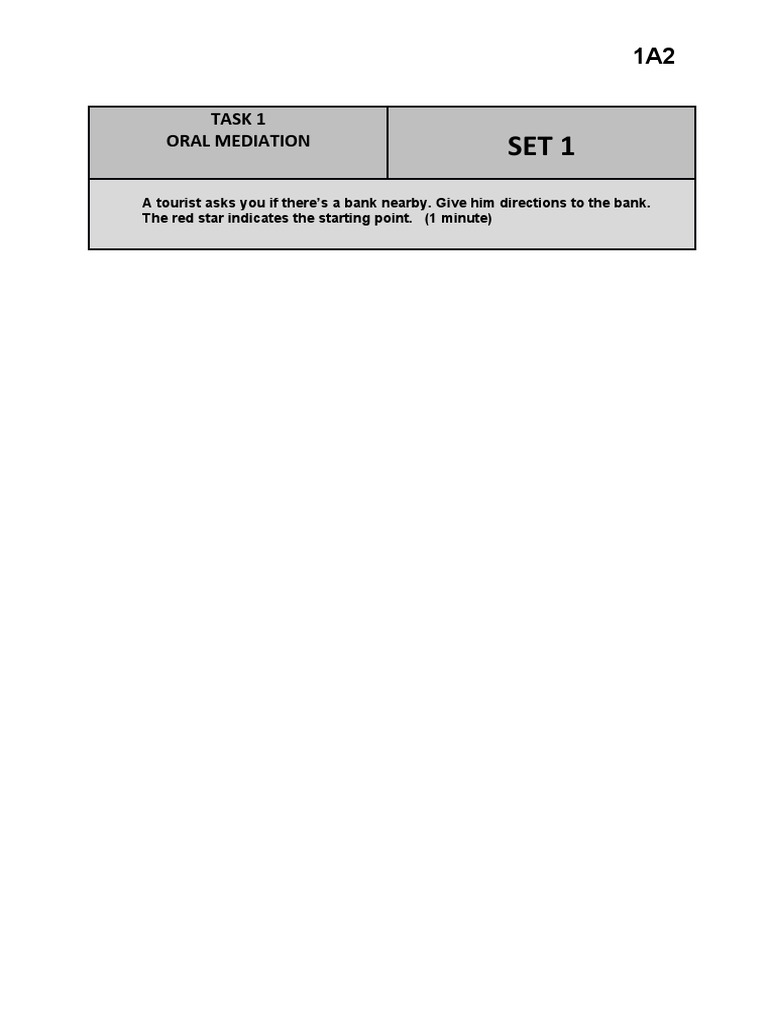 Task 1 Oral Mediation | PDF