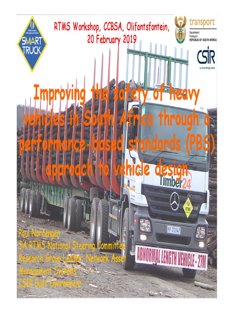 South Africa PBS Heavy Vehicle Safety | PDF | Road | Truck