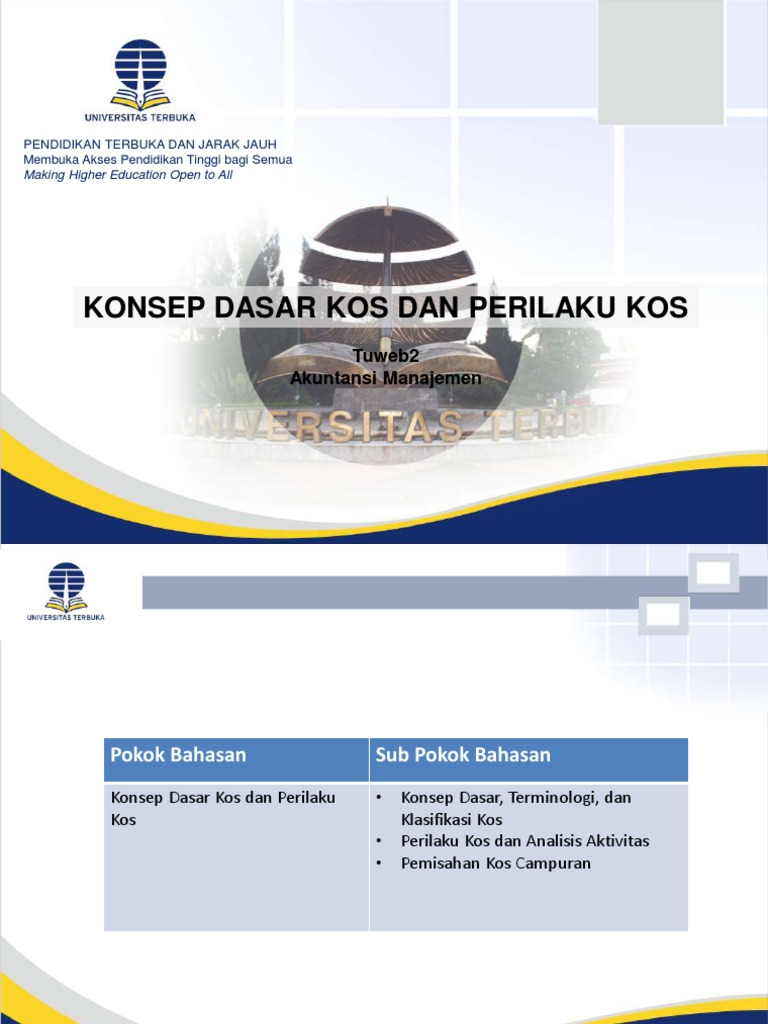 Klasifikasi dan Analisis Perilaku Kos | PDF