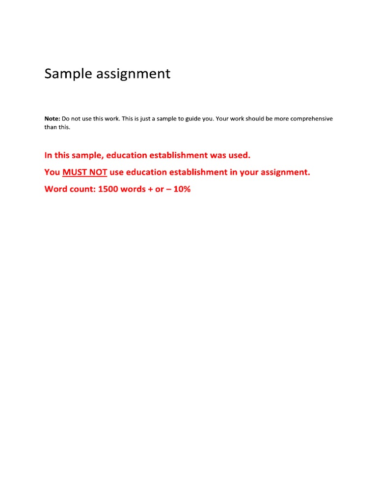 Sample SFC Assignment | PDF