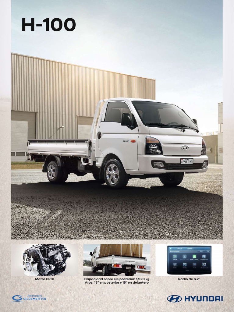 Ficha Técnica Hyundai H100 2020 | PDF | Eje | Tecnologías automotrices