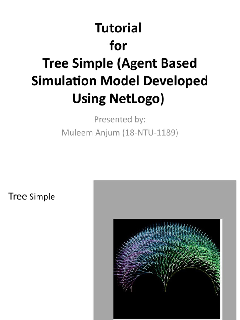 Tutorial For Tree Simple (Agent Based Simulation Model Developed Using Netlogo) | PDF | Fractal ...