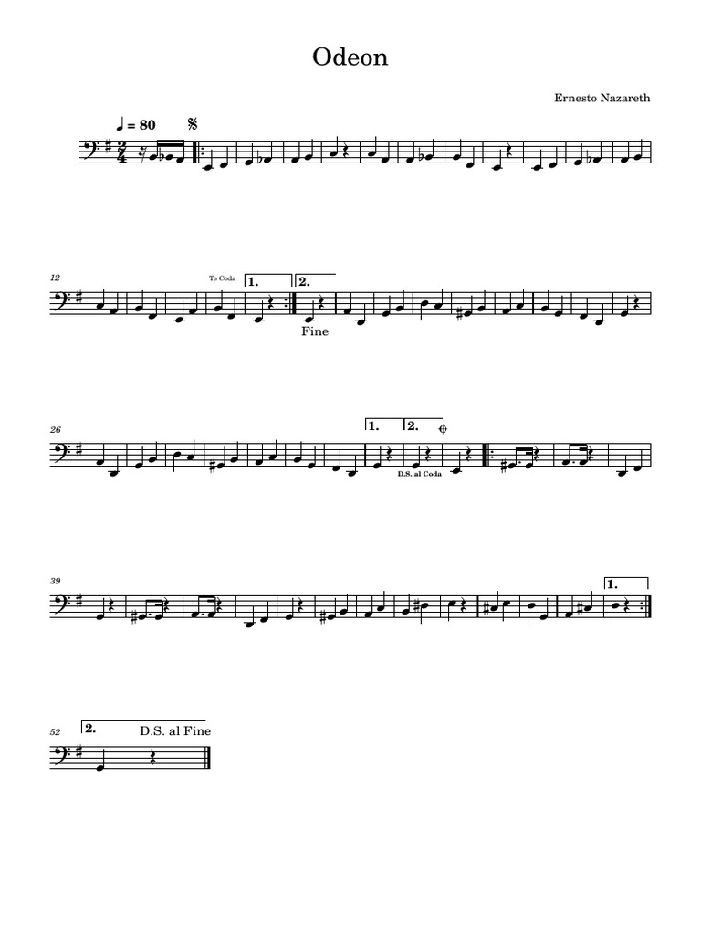 Odeon Ernesto Nazareth | PDF