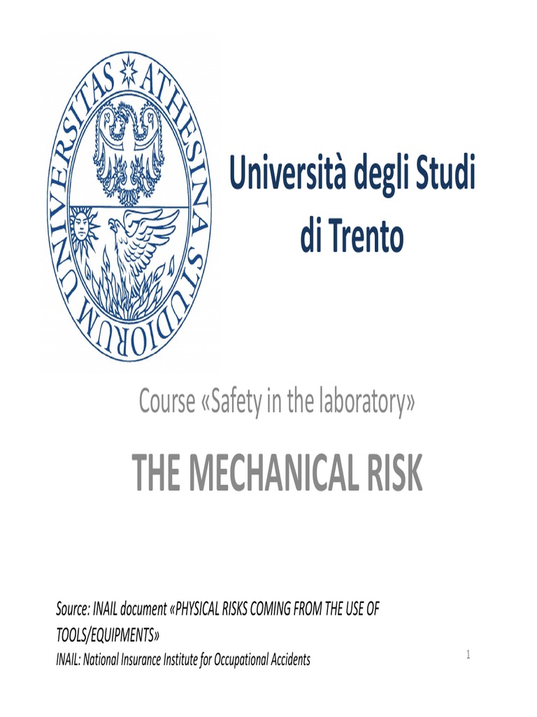 The Mechanical Risk | PDF | Personal Protective Equipment ...