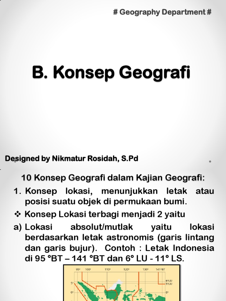 10 Konsep Geografi Penting | PDF