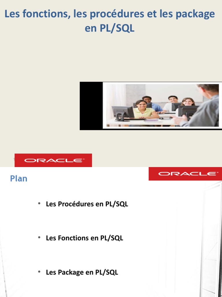 Module 5 Fonctions Procedure Package PLSQL | PDF | PL/SQL | Informatique Module 5 Fonctions Procedure Package PLSQL | PDF | PL/SQL | Informatique
