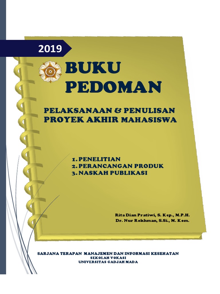 Buku Pedoman & Pelaksanaan Proyek Akhir 2019 | PDF | Karier & Perkembangan | Bisnis