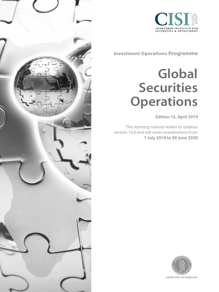 Global Securities Operations | PDF | Bonds (Finance) | Securities (Finance)