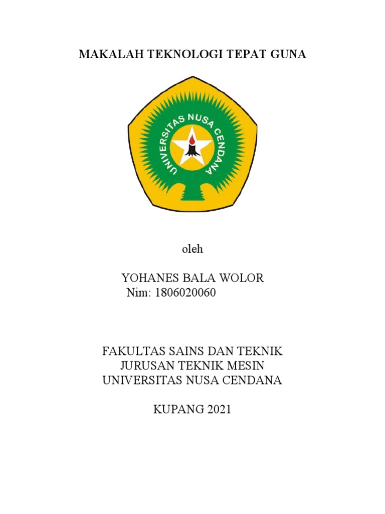 Makalah Teknologi Tepat Guna | PDF | Komputer