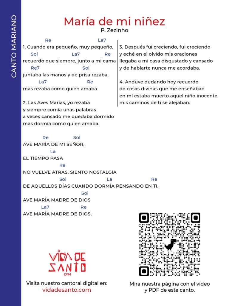 Maria de Mi Ninez Acordes | PDF