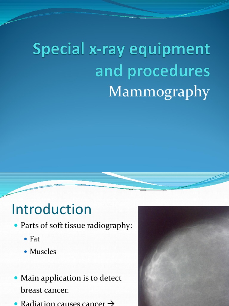 Lecture 8 | PDF | X Ray | Mammography