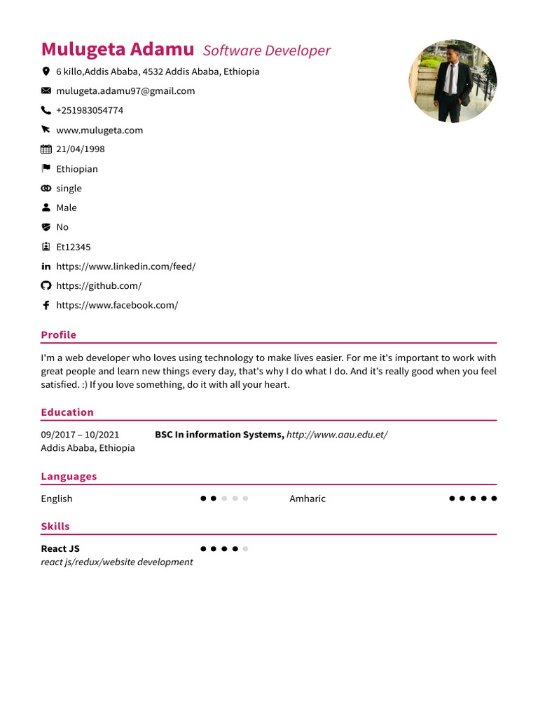 Mulugeta - Adamu - Resume - 02 08 2022 11 11 31 | PDF