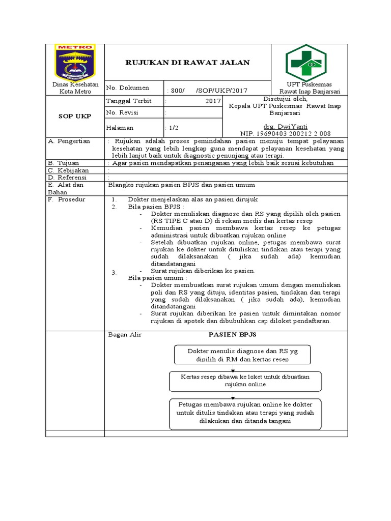 Sop Rujukan Rawat Jalan | PDF