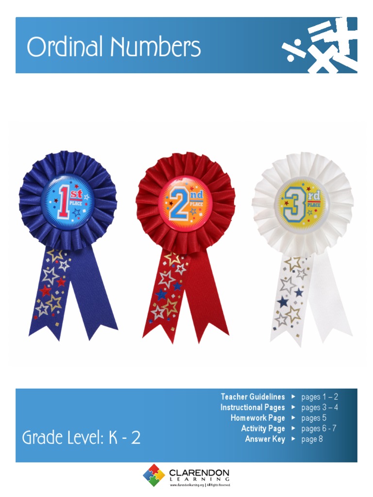 Ordinal Numbers Lesson Plan | Download Free PDF | Lesson Plan