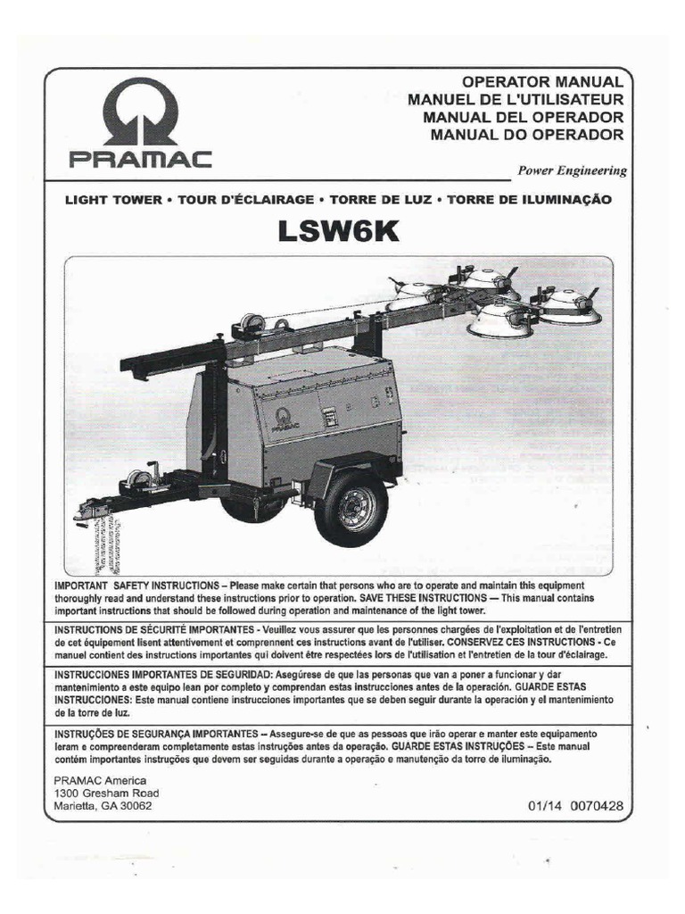 Manual Too Pramac | PDF