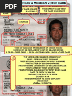 How To Read A Mexican Voter Card | PDF | Mexico | Access Control