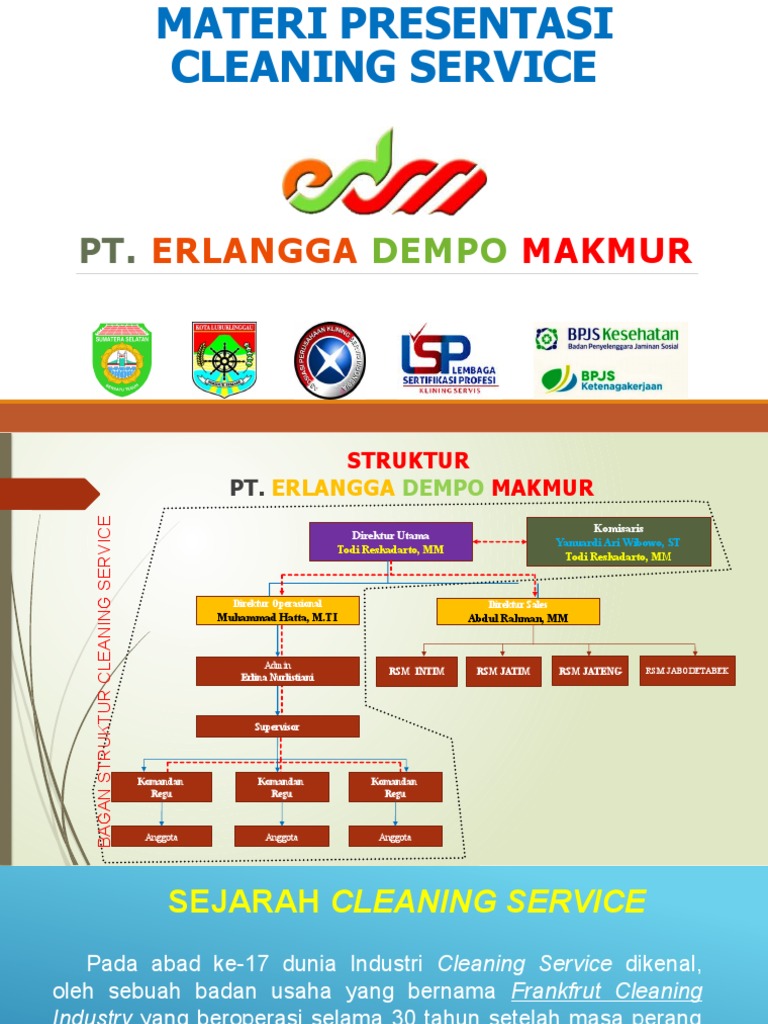 Presentasi Cleaning Service | PDF
