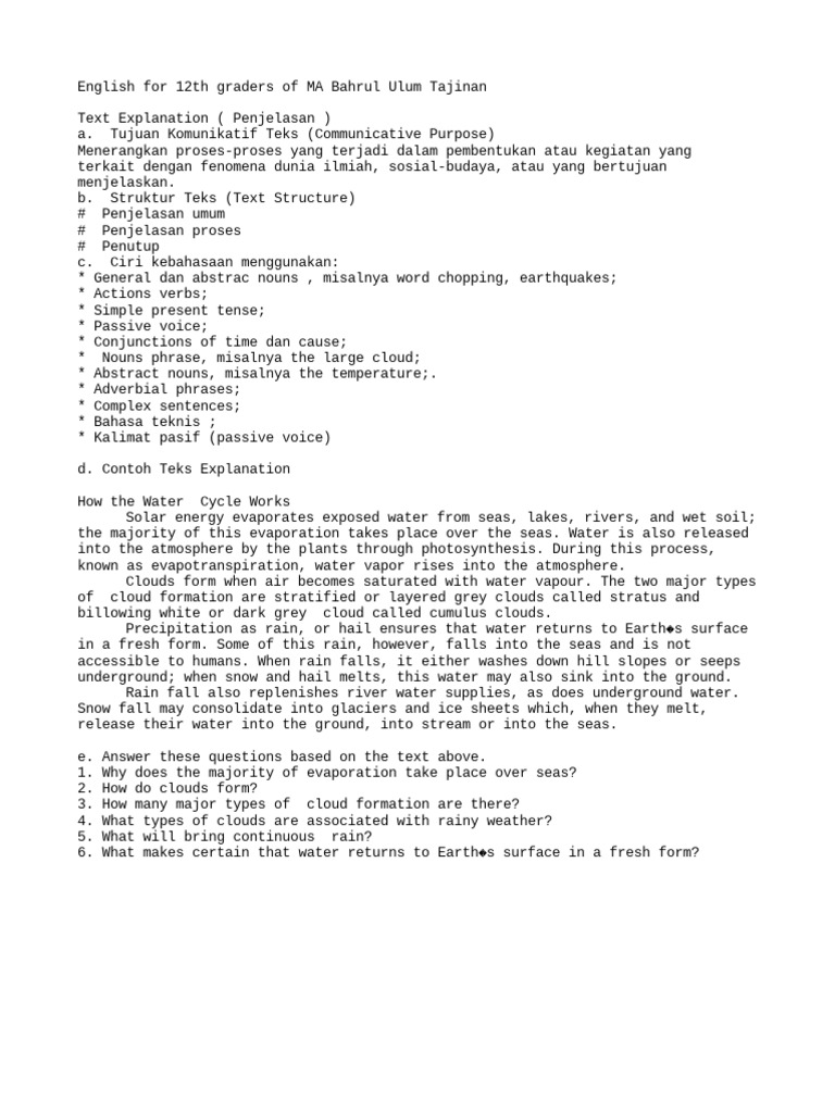Explanation Text Pdf