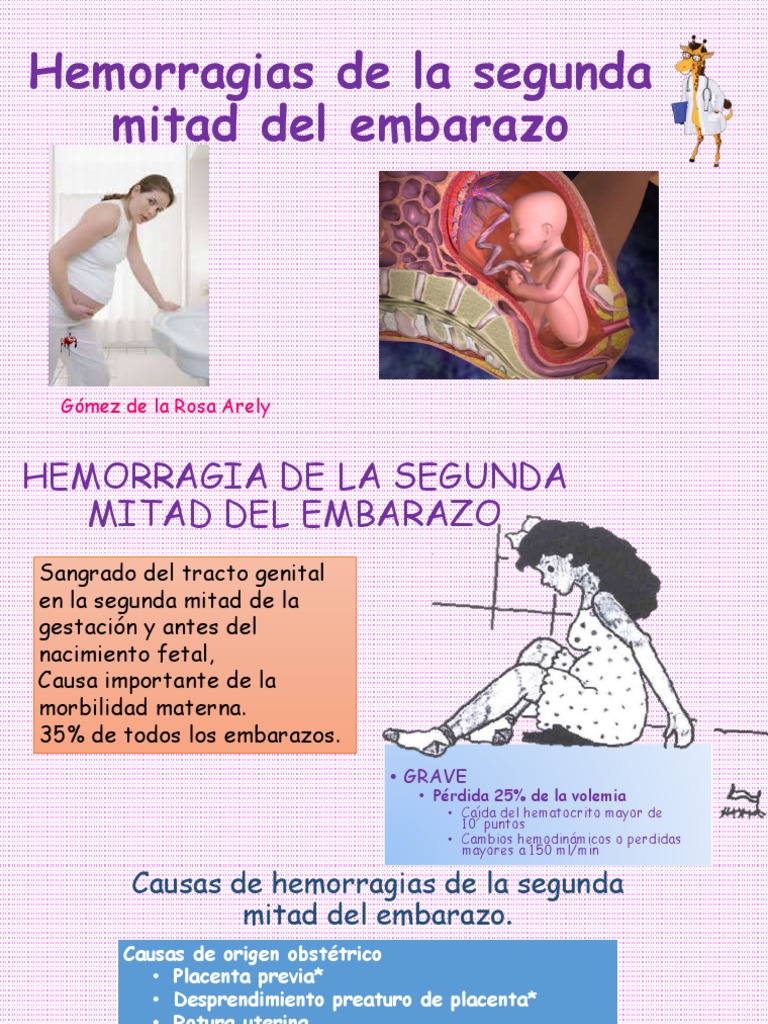 SESVER Hemorragias 2a Mitad Embarazo | PDF | El embarazo | Placenta