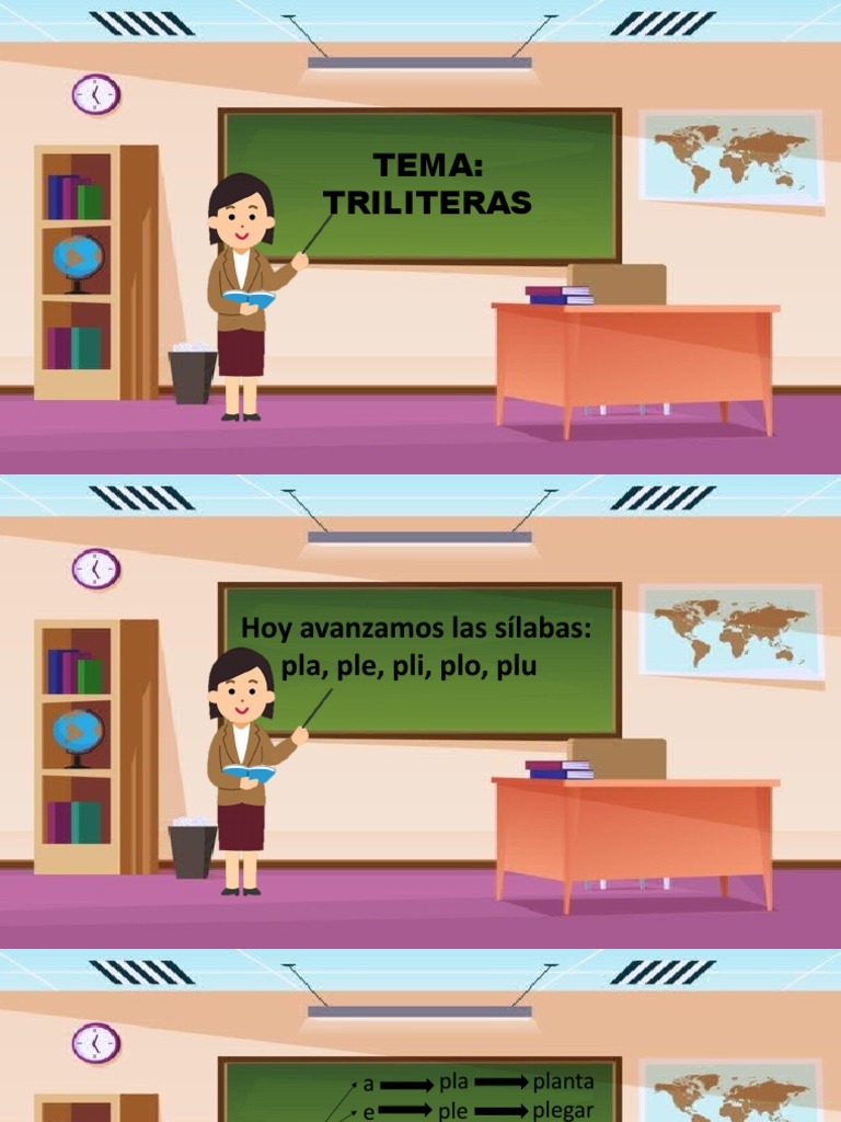 Ejemplos de palabras triliteras | PDF | Artes del Lenguaje y ...