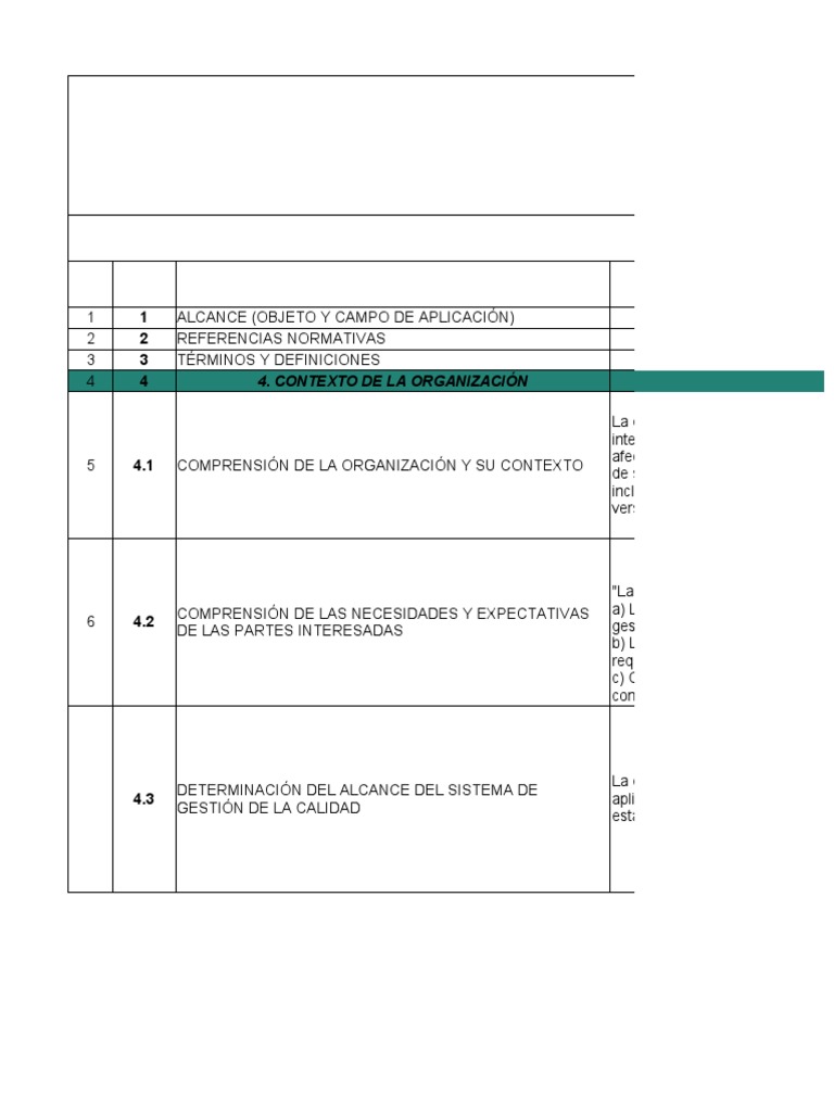 Diagnóstico ISO 14001 - 2015 | Descargar gratis PDF | Auditoría | Planificación