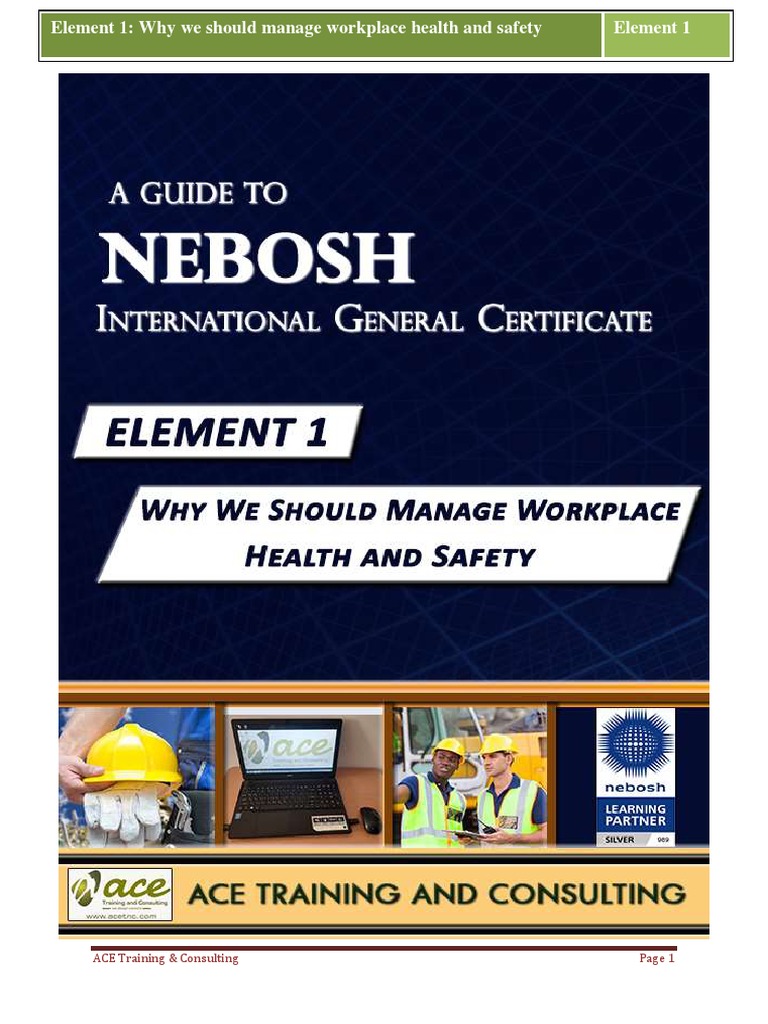Element 1: Why We Should Manage Workplace Health and Safety Element 1 | PDF | Occupational ...