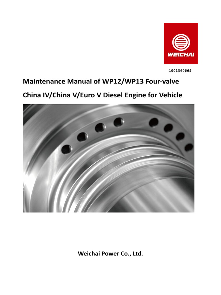 Motor Weichai Wp13 Ingles | PDF | Engines | Diesel Engine