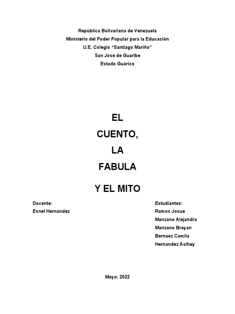 El Cuento Alejandra | PDF | Narración | Cuentos