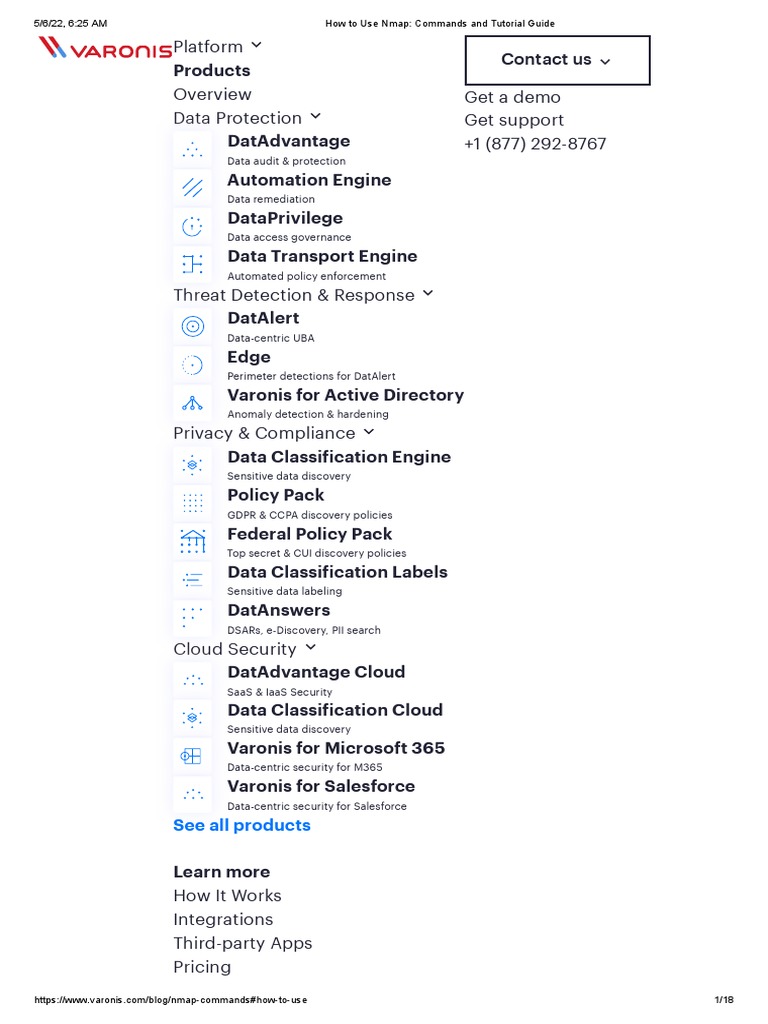 How To Use Nmap - Commands and Tutorial Guide | PDF | Port (Computer ...