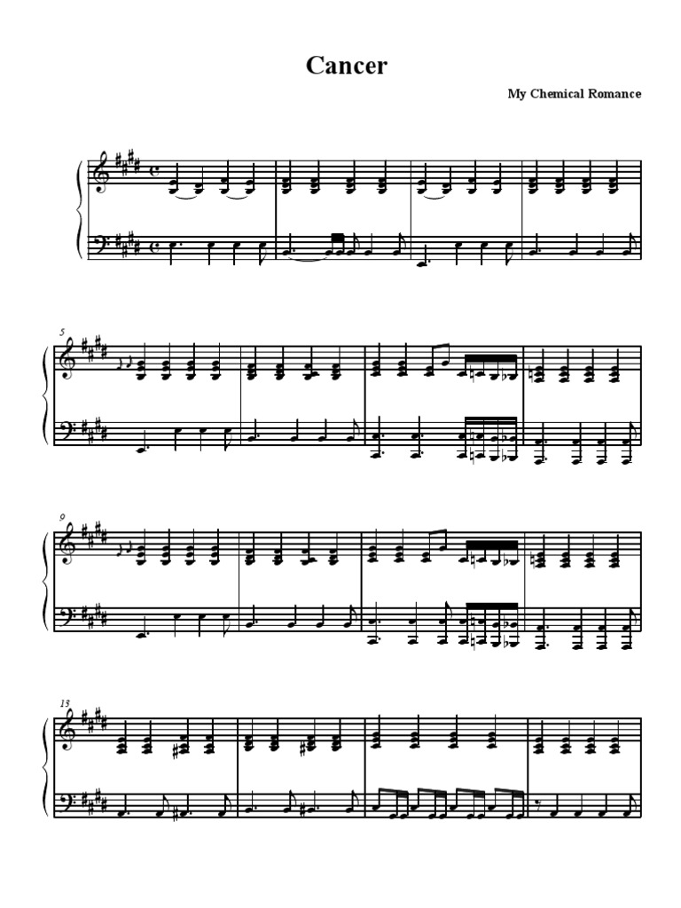 Cancer - My Chemical Romance