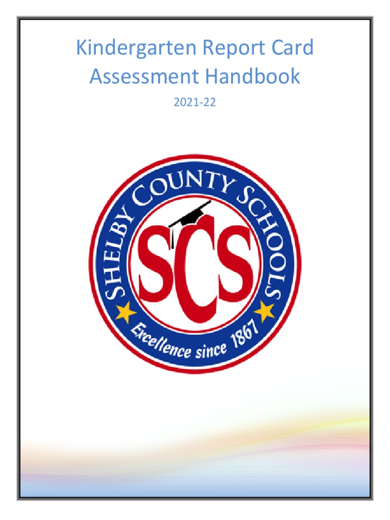 2021-22 Kindergarten Report Card Assessment Handbook | PDF | Teachers ...