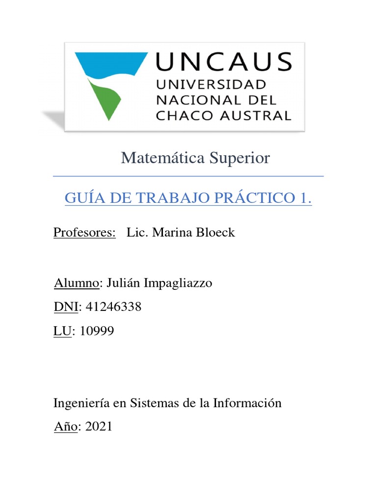 TP1 Parte 2 MAT Superior | PDF