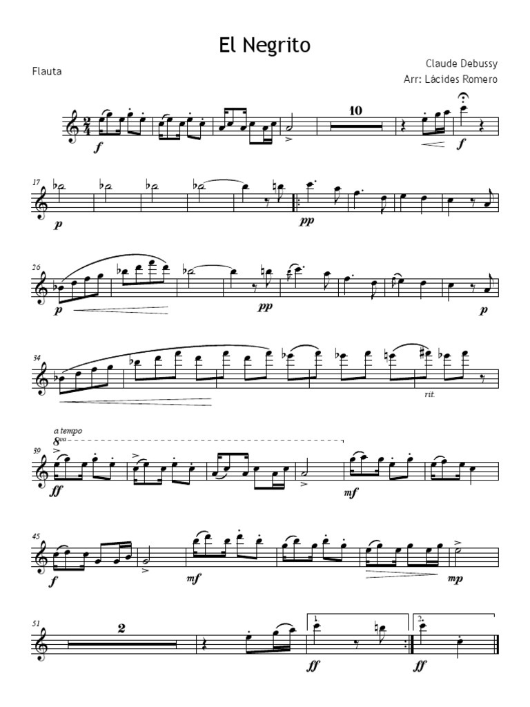 El Negrito - Flauta | PDF