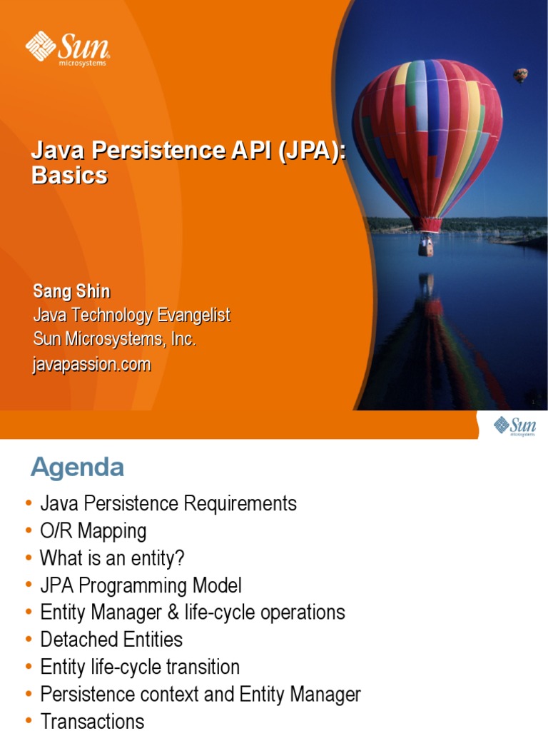 Java Persistence API JPA Basics | PDF | Enterprise Java Beans | Object Relational Mapping