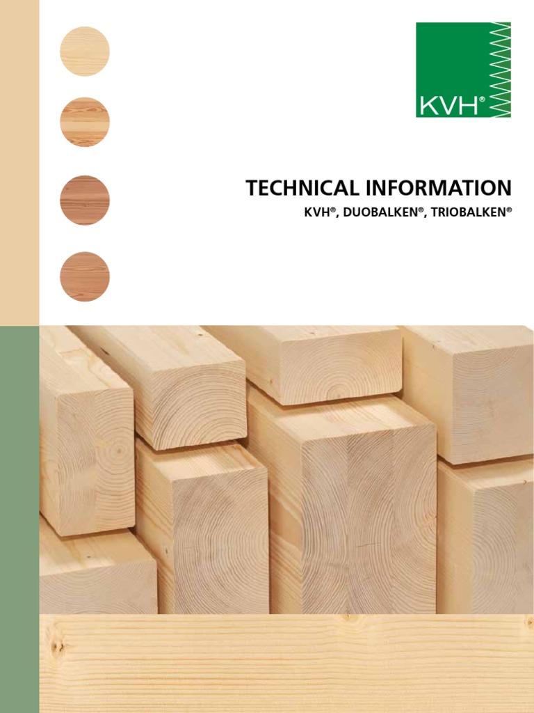 Technical Information: KVH , Duobalken , Triobalken | Lumber | Wood