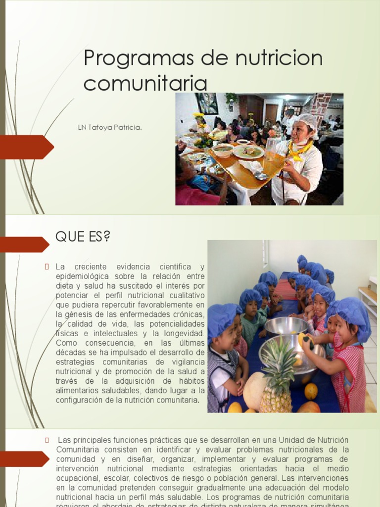 Programas de Nutricion Comunitaria 9010 | PDF | Nutrición | Dieta y ...