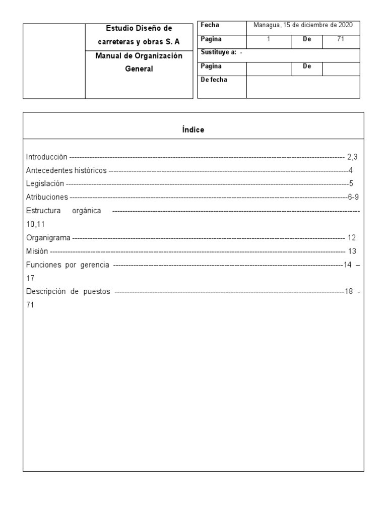 Manual de Organización de EDICRO S.A. | PDF | Contabilidad | Presupuesto